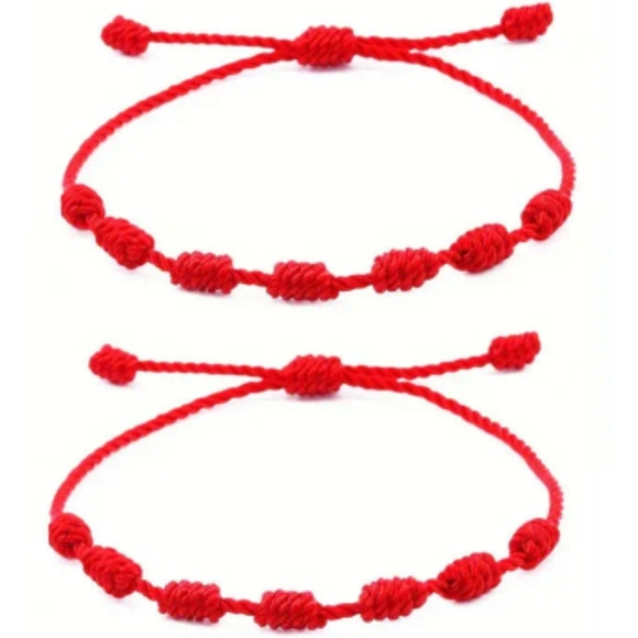 boutique1 | Jewelry | 3 Red Bracelets Amulet Of Protection Good Luck ...